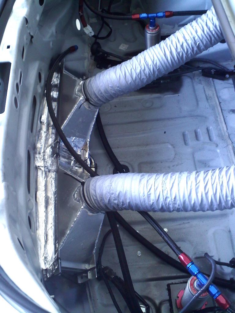 Rear Mount Radiator Fabrication Welding Hybridz